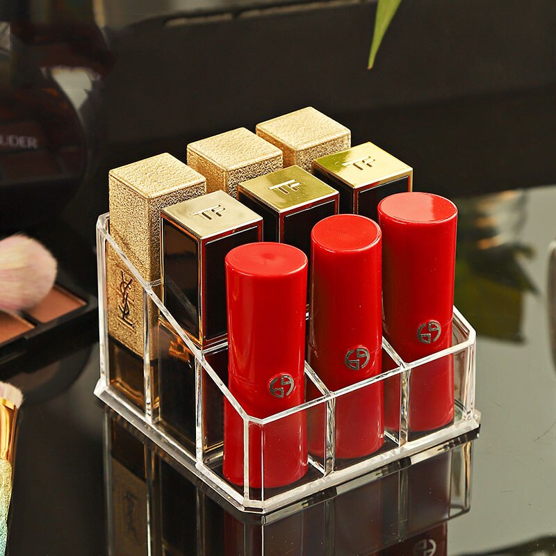 Multi-cell lipstick box desktop transparent cosmet... – Vicedeal