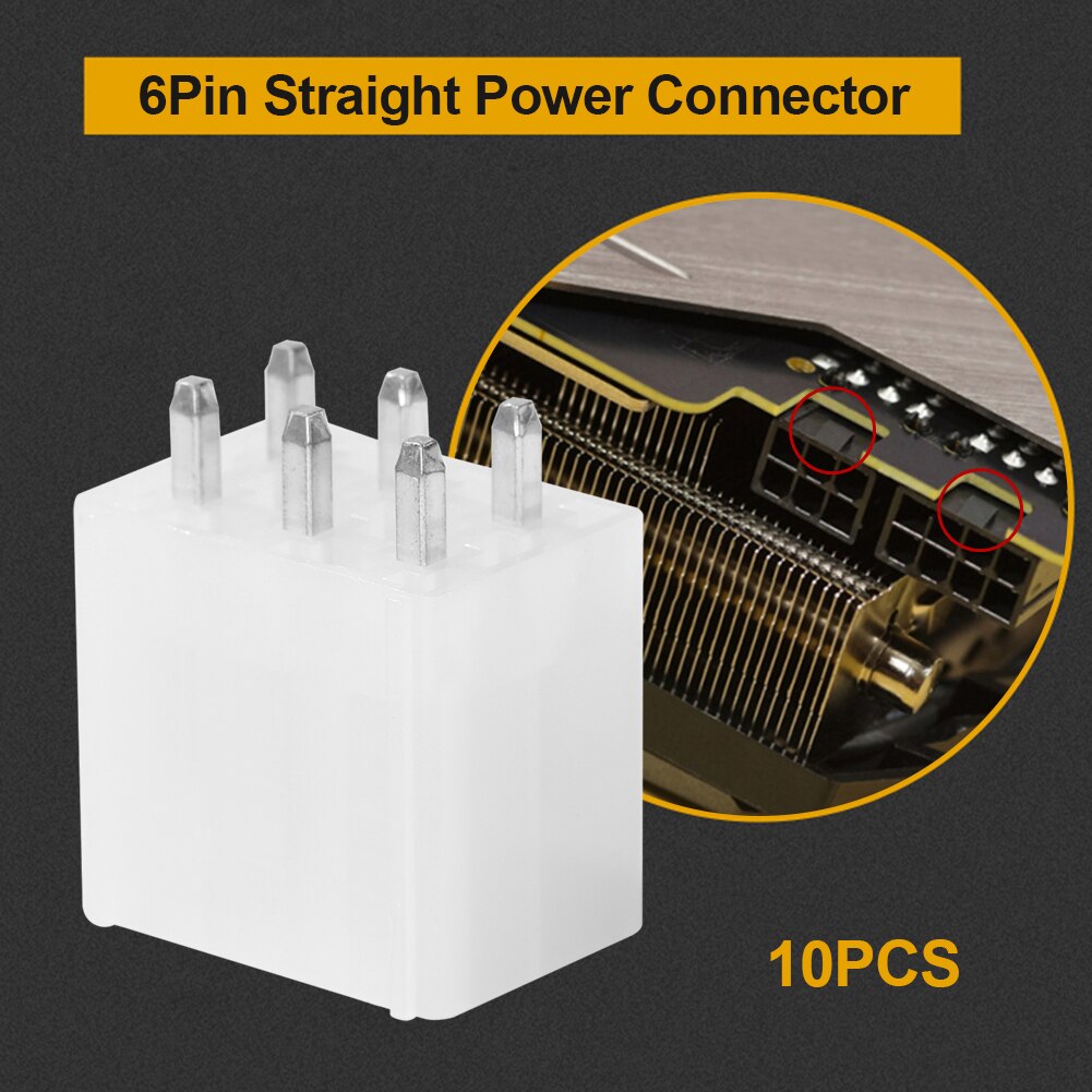 10pcs 6 Pin Power Connector Replacement Power Supp... – Grandado