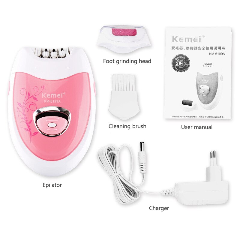 2 In 1 Electric Epilator Lady Epilator Grinding Fe... – Grandado