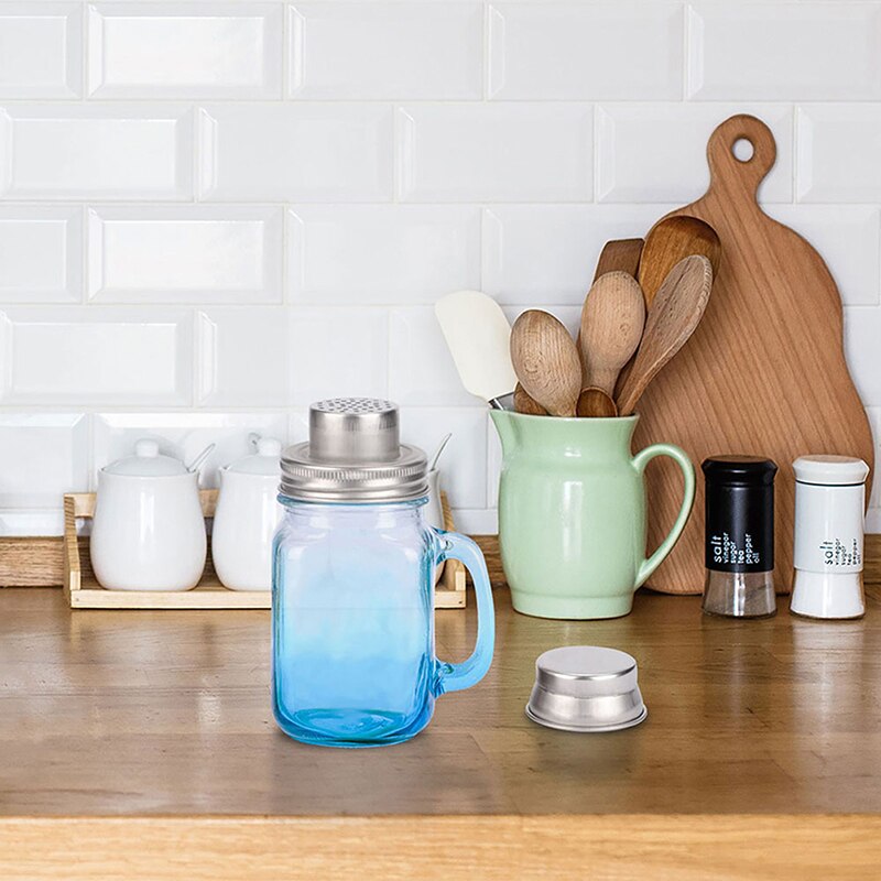 Mason Jar Shaker Lids 2 Pack Shake Cocktails or Yo... – Vicedeal