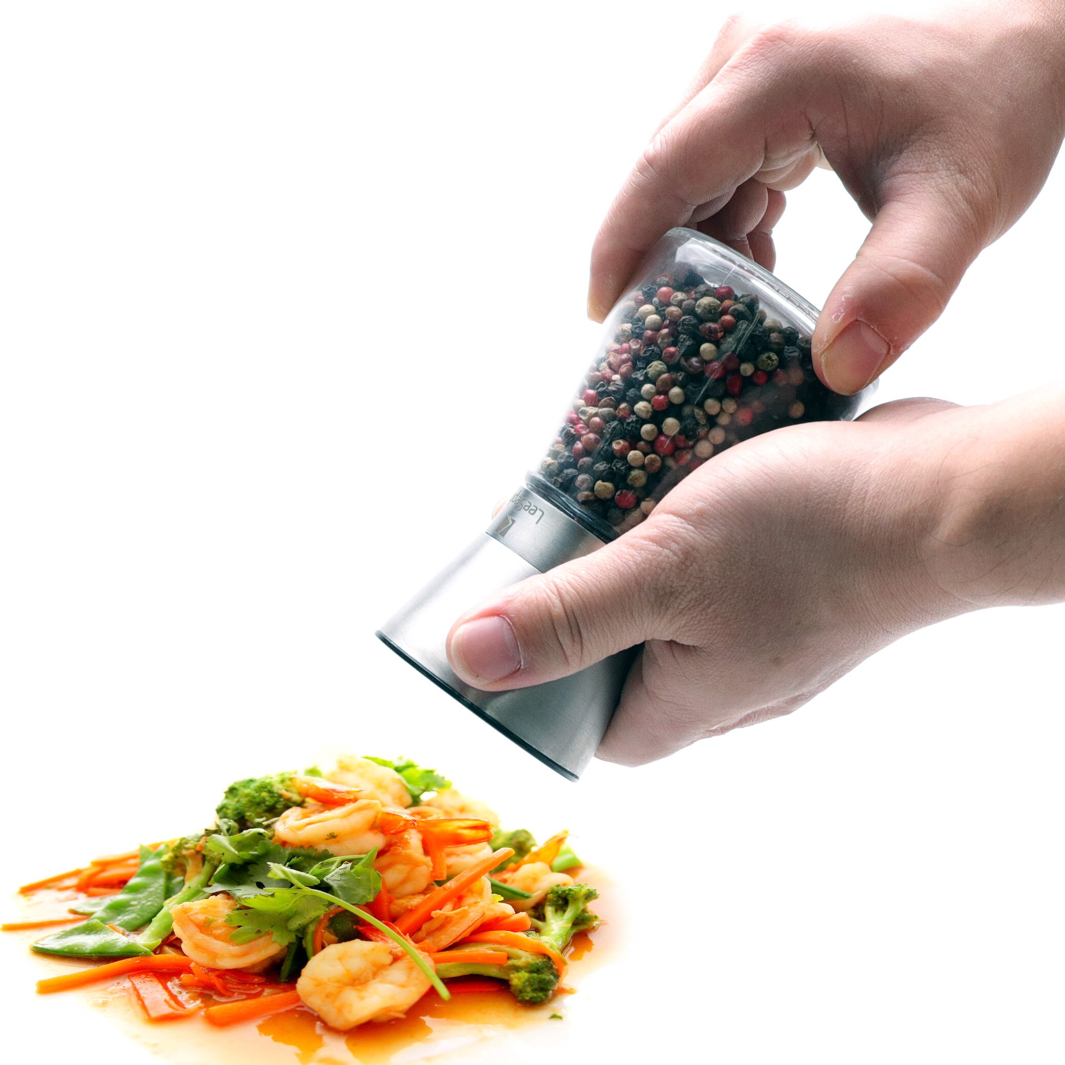 Salt and Pepper mill Set of 2, 304 Stainless Steel... – Grandado