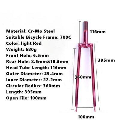 Schroefdraad Fiets Voorvork 650C 700C Electroplate... – Vicedeal