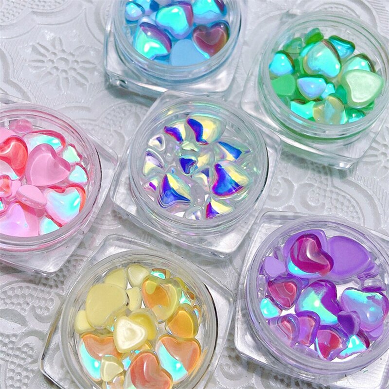 20 Stks/doos Hart Nail Bergkristallen Snoep Kleur ... – Grandado