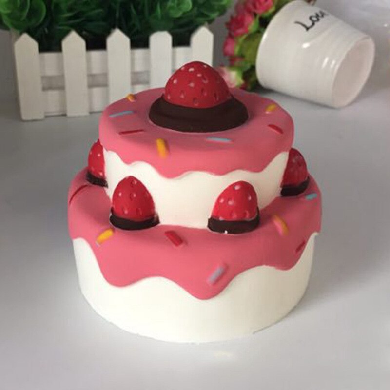 Soft Jumbo Kawaii Squishy Squishy 2-Layer Strawber... – Vicedeal