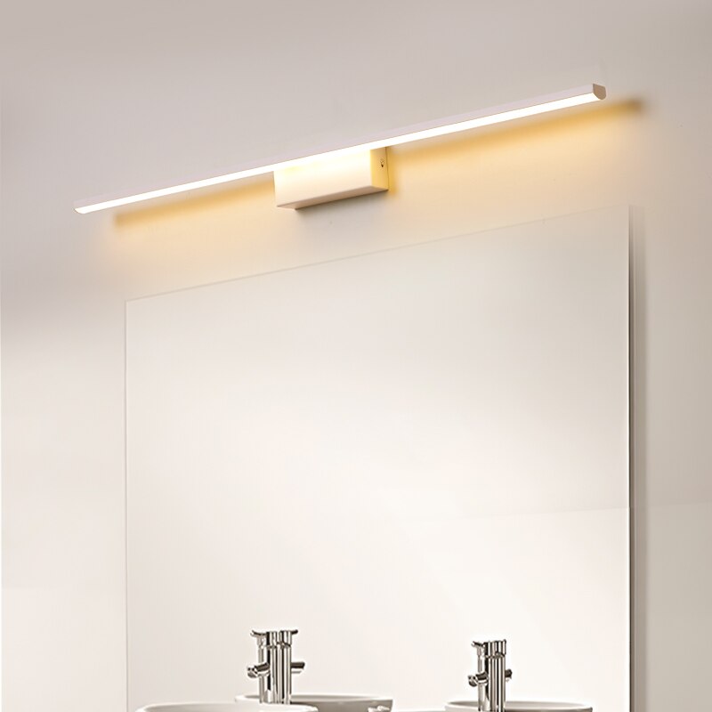 Matte Black/White Modern led mirror lights Aluminu... – Grandado