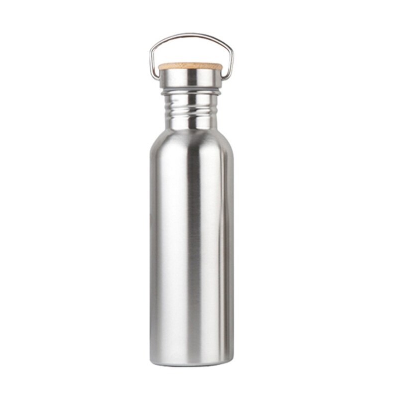 Outdoor Sport Water Fles Met Bamboe Deksel Roestvr... – Vicedeal