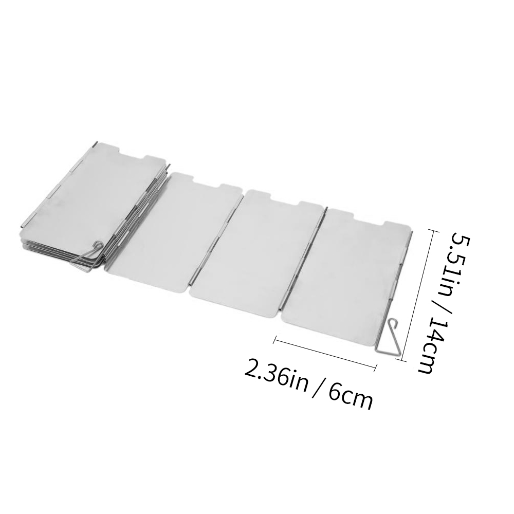 9 Fold Camping Cooker Gas Stove Wind Shield Screen... – Vicedeal