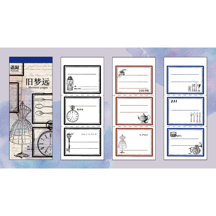 30 ark/set antika böcker svavelsyra papper skräp t... – Grandado