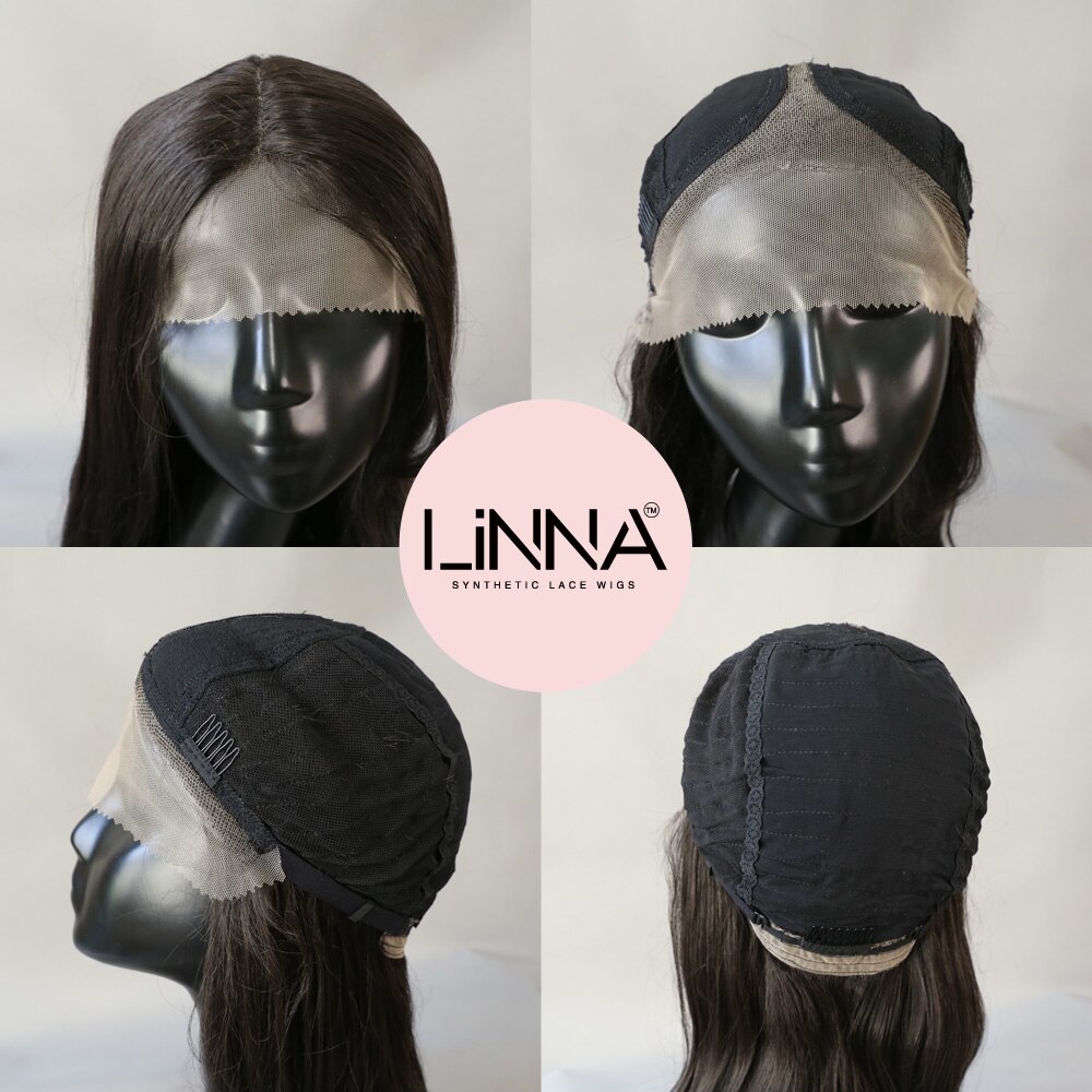 LINNA Long Straight Synthetic Lace Wigs For Women ... – Grandado