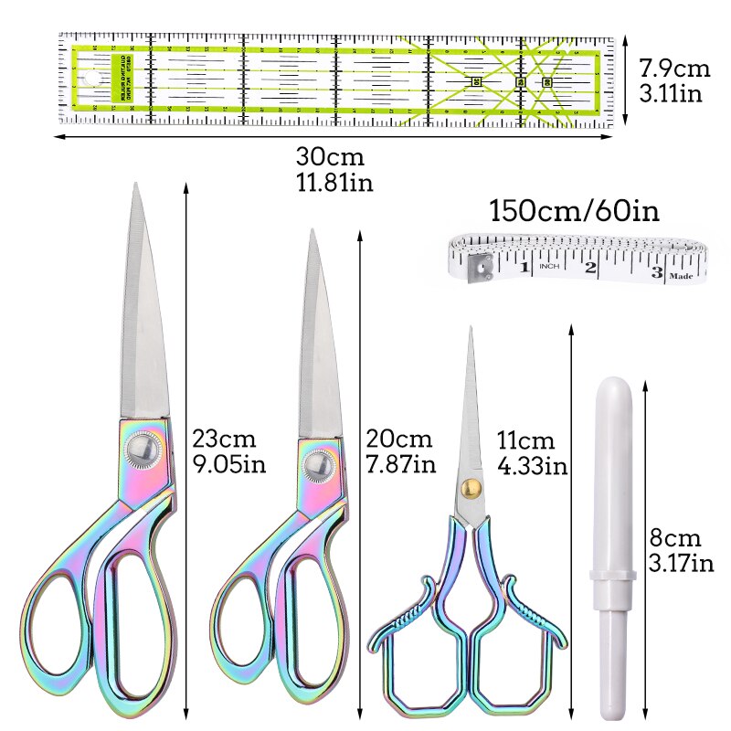 MIUSIE Stainless Steel Sewing Scissors Set DIY Hom... – Vicedeal