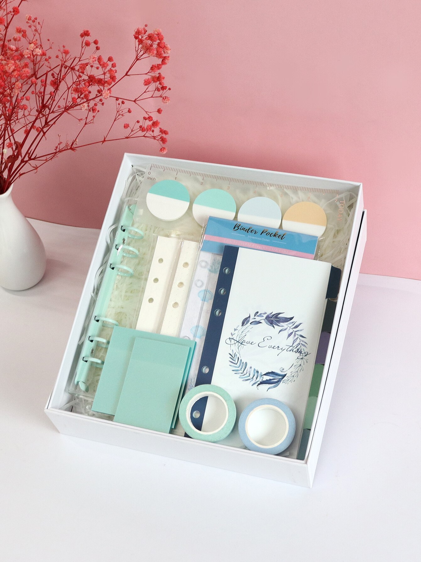 Kawaii Stationery Full Notebook Box Set With Bookm... – Grandado