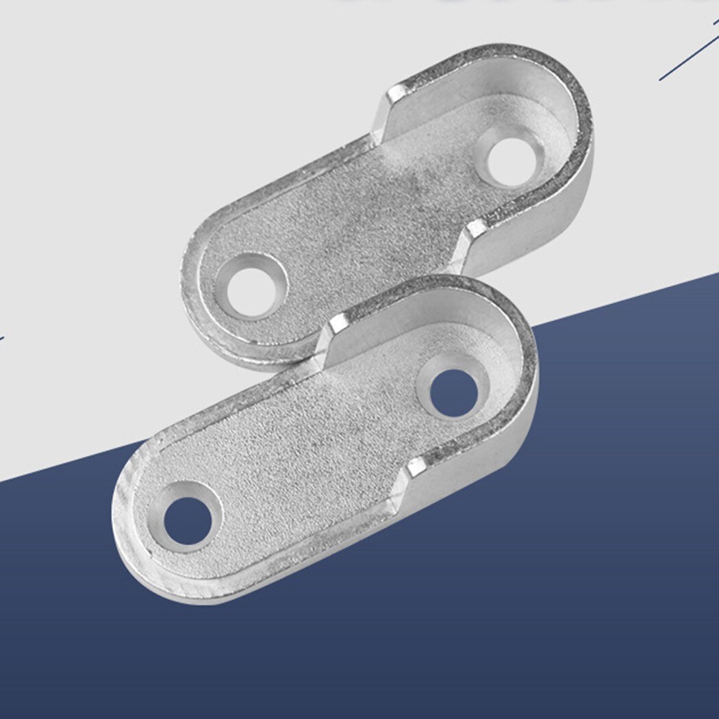 4X Closet Rod Brackets Fitting Furniture Rail Stai... – Grandado