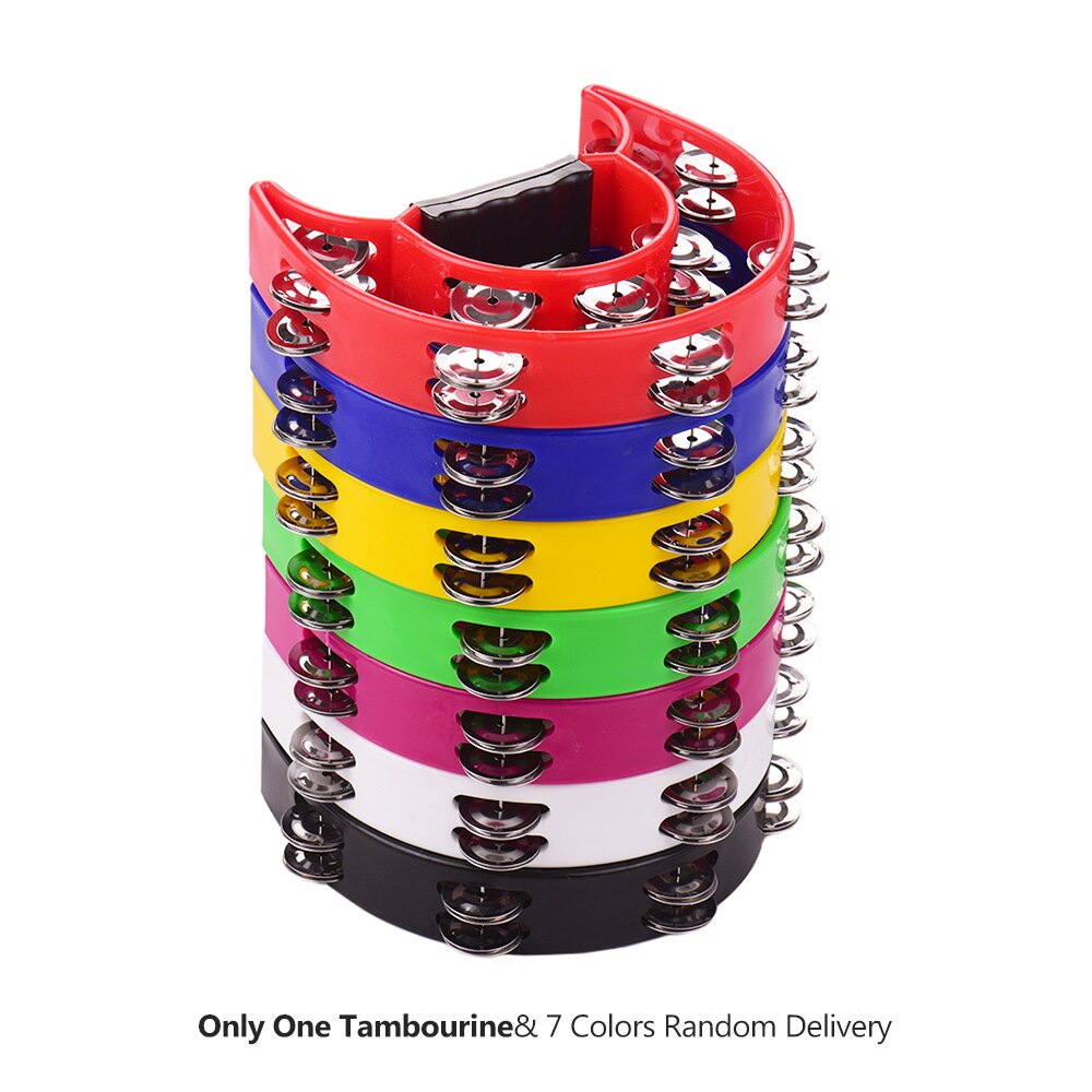 Handheld Tambourine Handbell Timbrel Percussion Mu... – Vicedeal