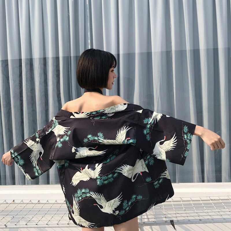 Brand Printing Loose Japanese kimono traditional o... – Grandado