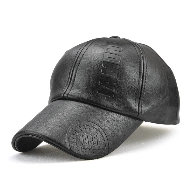 JAMONT Outdoor Winter Cap PU Leather Baseball Cap ... – Vicedeal
