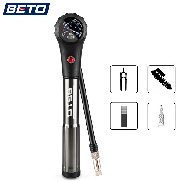 BETO 300psi Bicycle Shock Fork Pump MTB Gauge Pres... – Vicedeal