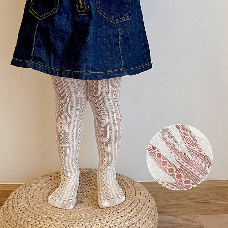 Summer Baby Girls Tights Thin Hollow Mesh Girl Pan... – Grandado