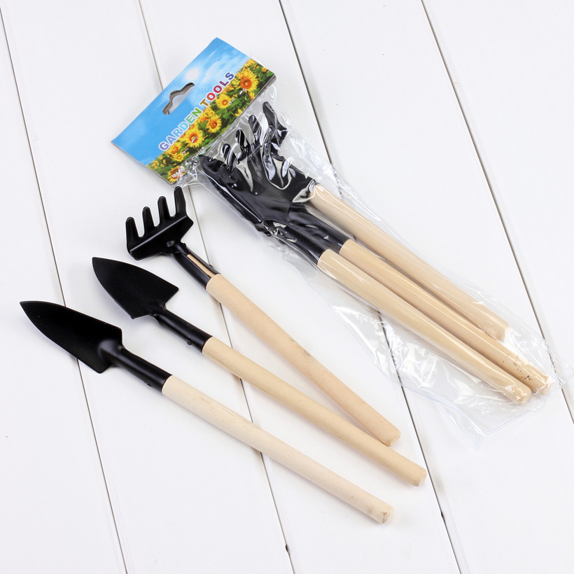 3 pcs Mini Tuinieren Spade Schop Hark Tuin Plant C... – Grandado