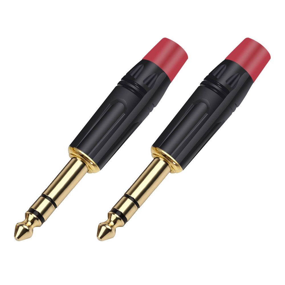 2PCS Stereo 6.35MM Jack 6.3MM Male Plug Soldering ... – Grandado