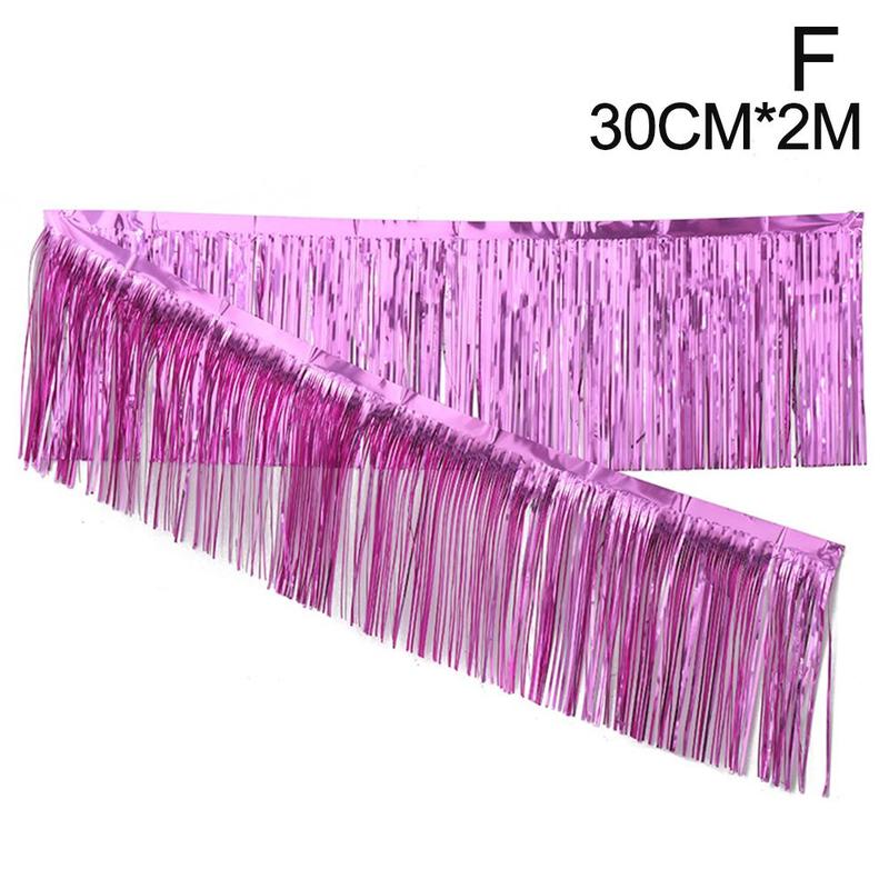 2m Birthday Party Backdrop Curtain Metallic Foil F... – Grandado