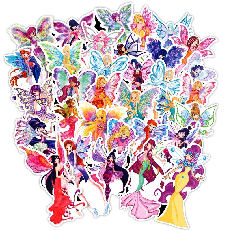 30PCS Mooie Sticker/Pegatinas Vlinder Fee Prinses ... – Grandado