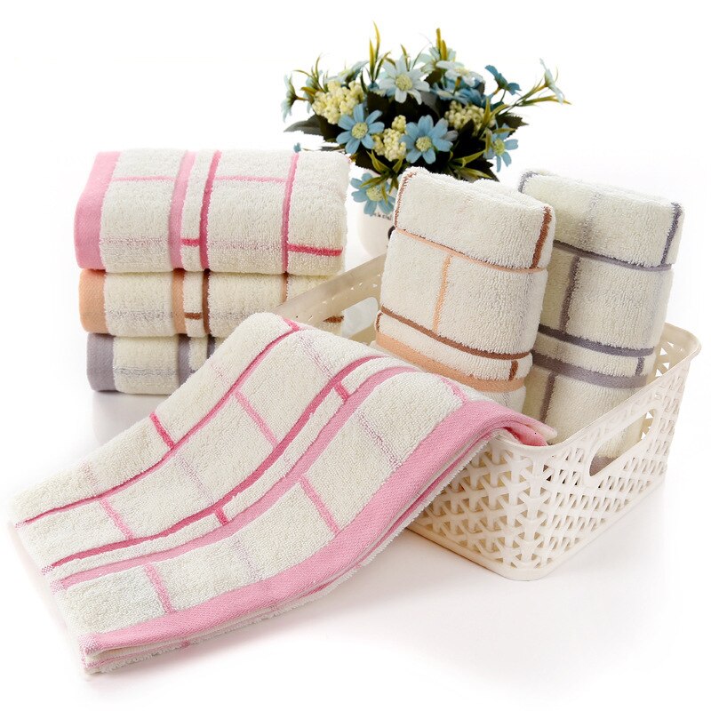 Bricklaying Plaid Cotton Color Washcloth Beauty Sa... – Grandado