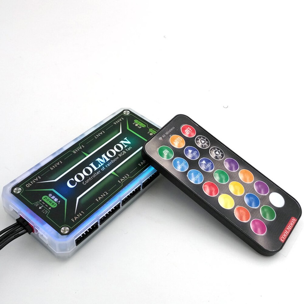 Coolmoon RGB Fans Remote Controller 12V 5A Color C... – Grandado