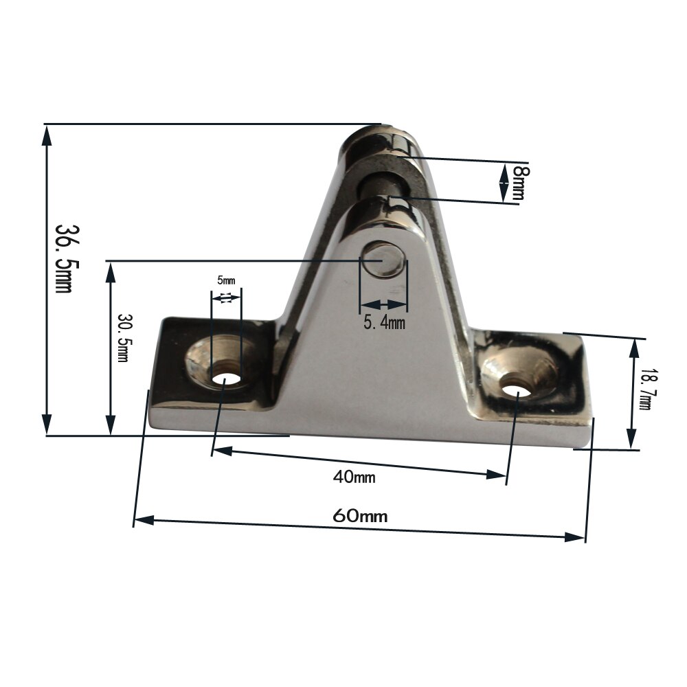 4PCS 316 Stainless Steel Deck Bimini Side Mount Hi... – Vicedeal