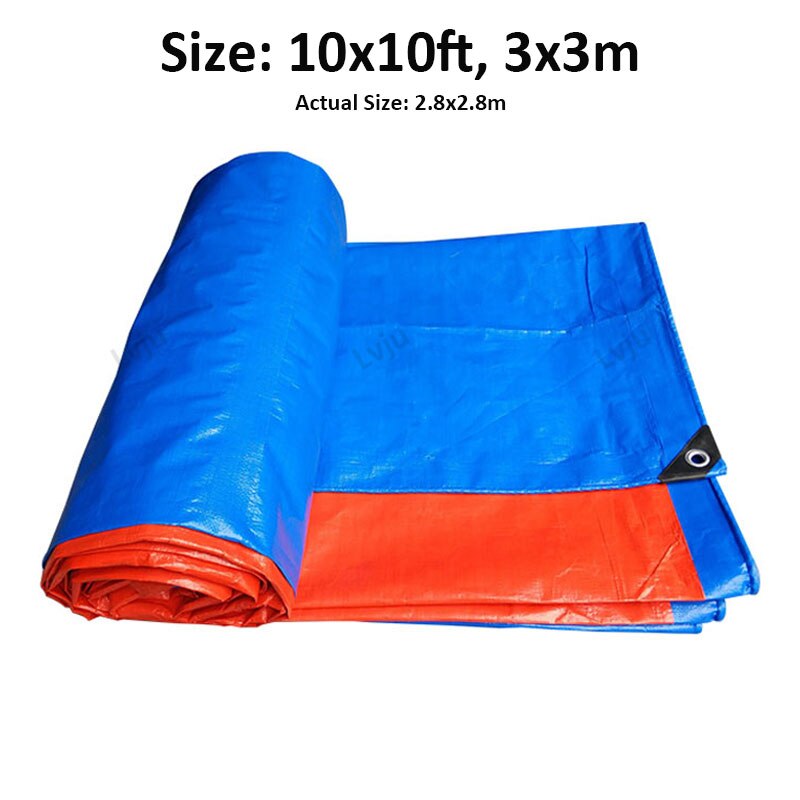 Lvju Thicken PE Tarpaulin Rainproof Cloth Outdoor ... – Vicedeal