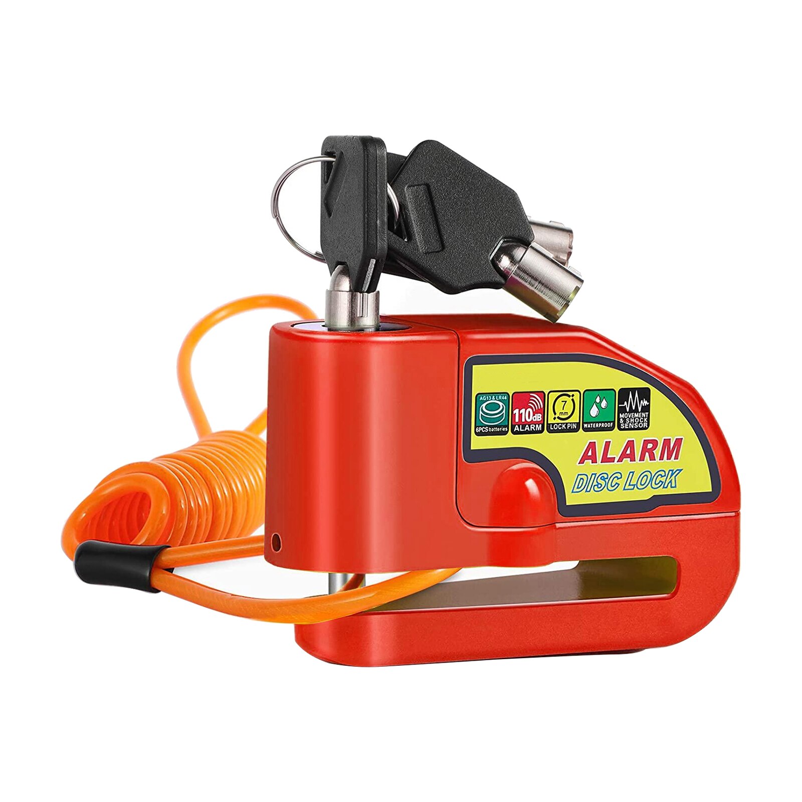 Disc Brake Lock with Alarm Sound Anti Theft Wheel ... – Vicedeal