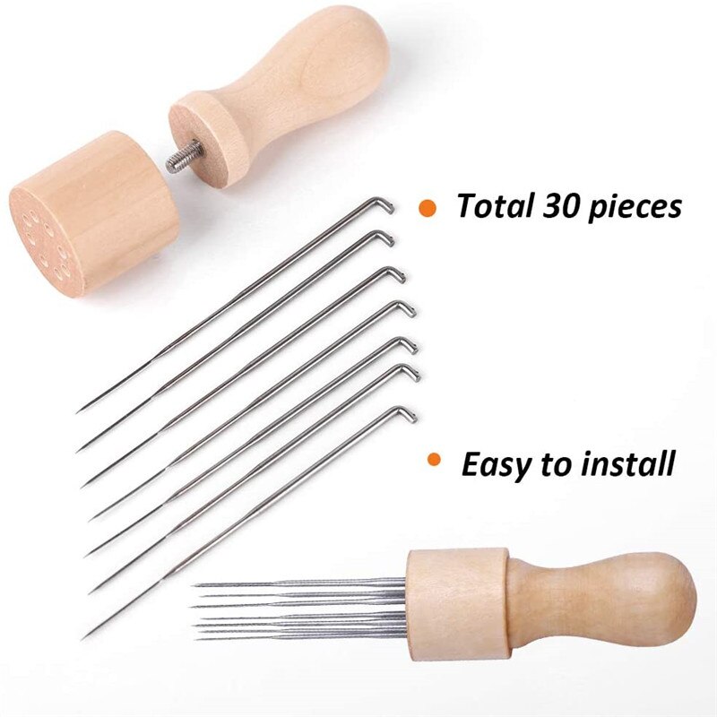 LMDZ 30Pcs Felting Needle Kit Wool Felting Supplie... – Vicedeal
