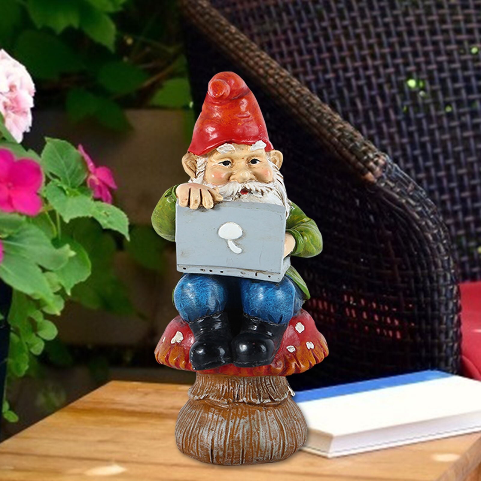 Kerst Tuin Gnome Standbeeld Hars Ambachten Standbe... – Vicedeal