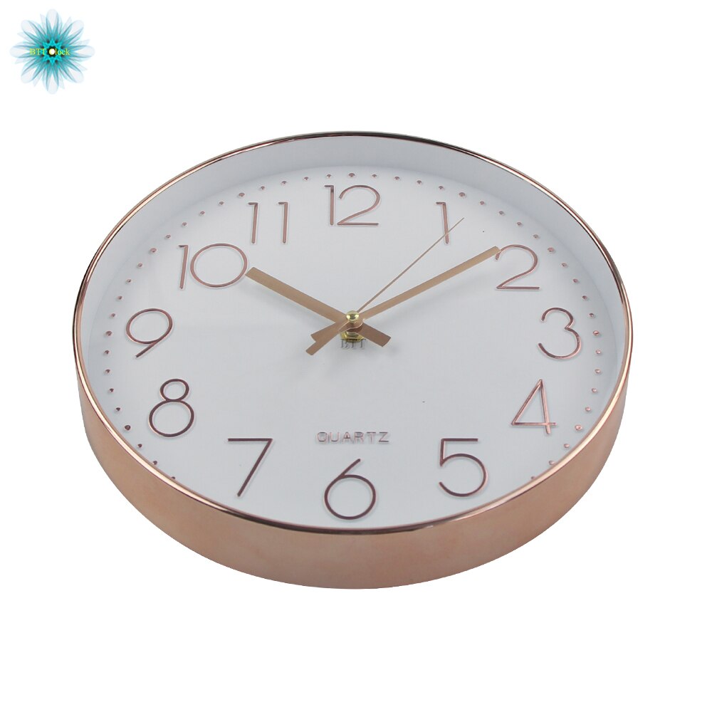 Modern Silent Wall Clock Quartz Wall Watch Plastic... – Grandado