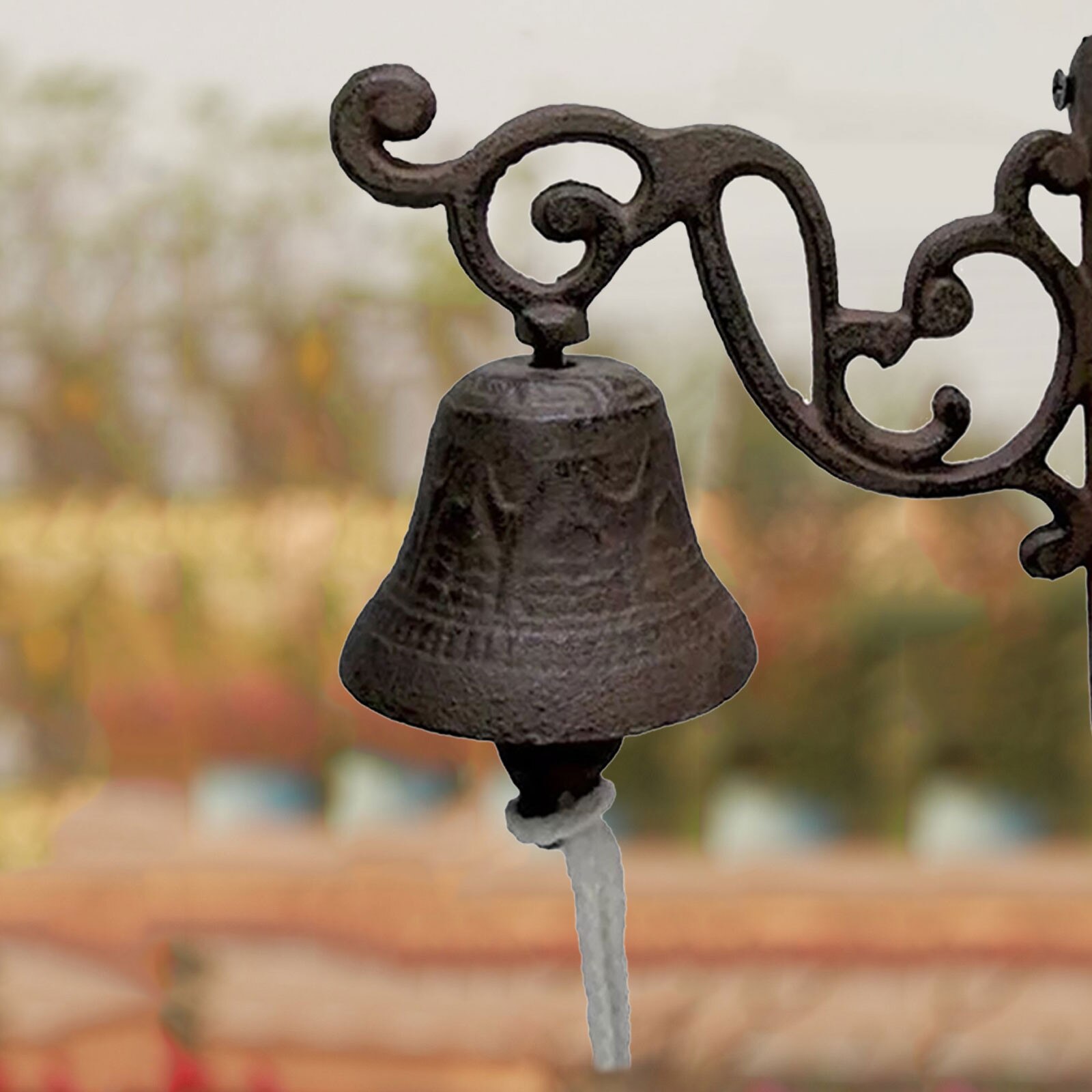 Couple Birds On Branch Cast Iron Wall Bell Antique... – Vicedeal