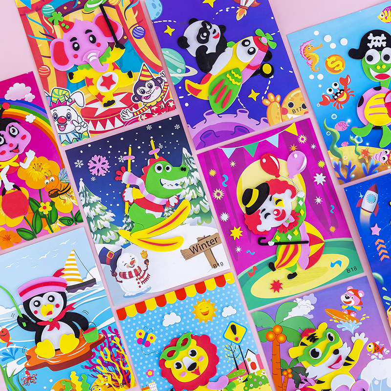 2-10Pcs 3D Eva Foam Stickers Puzzel Spel Diy Carto... – Vicedeal
