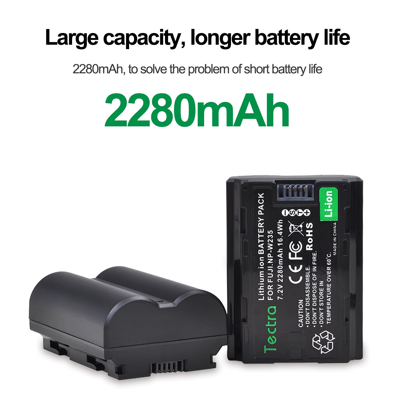 2280mAh NP-W235 NPW235 Rechargeable Battery with B... – Grandado