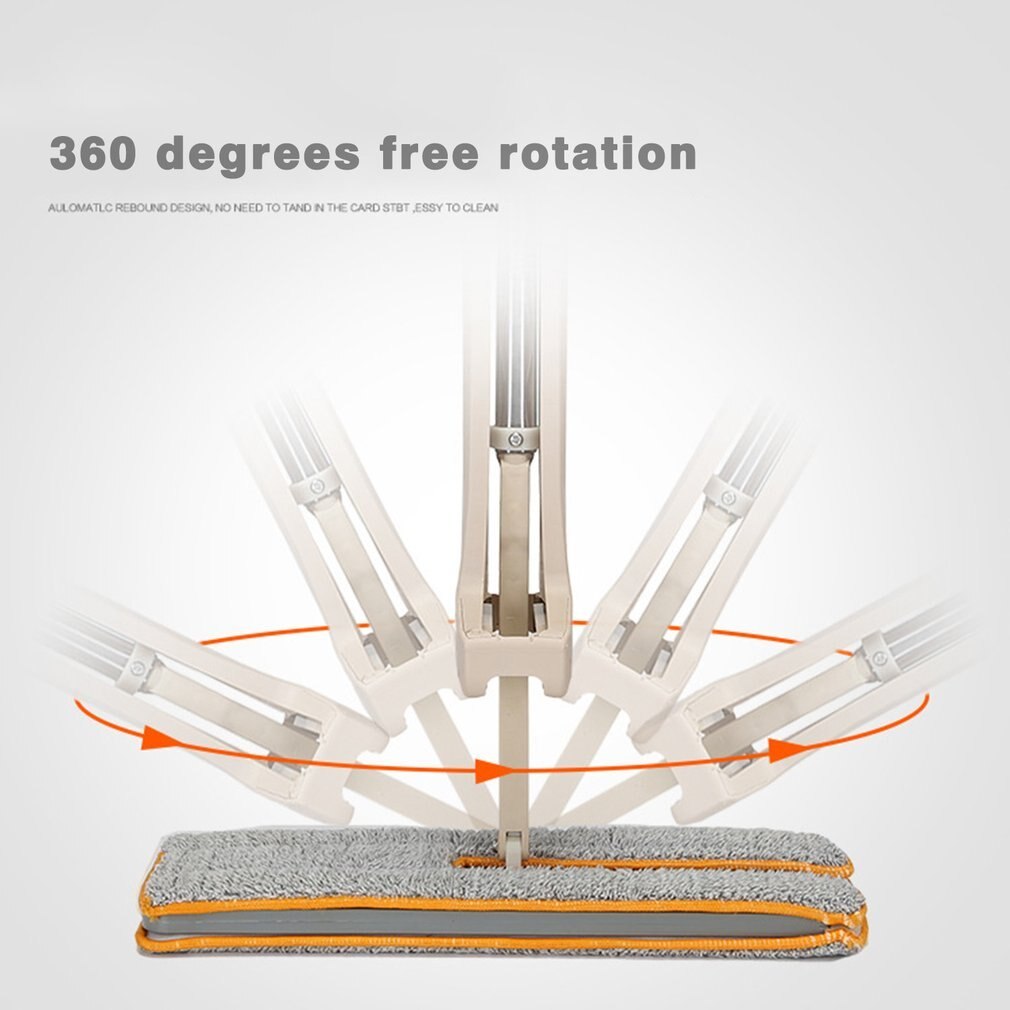 Self-Wringing Double Sided Flat Mop Telescopic Han... – Grandado