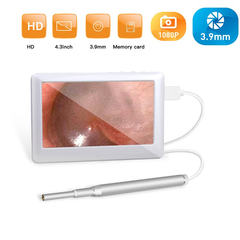 3.9mm Digital Otoscope Ear Camera with 4.5 Inch Sc... – Grandado
