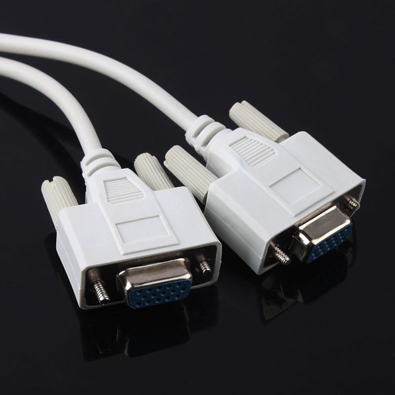 15 Pin VGA Male to 2 VGA SVGA Female Adapter Split... – Vicedeal
