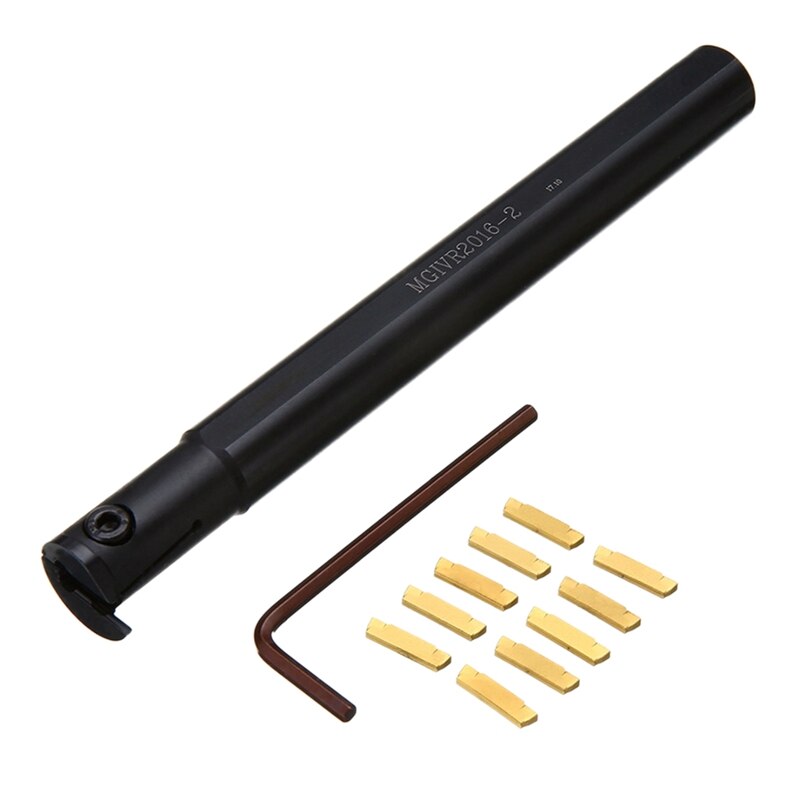 10Pc Mgmn200 Carbide Insert + 1Pc High Clamping Fo... – Grandado