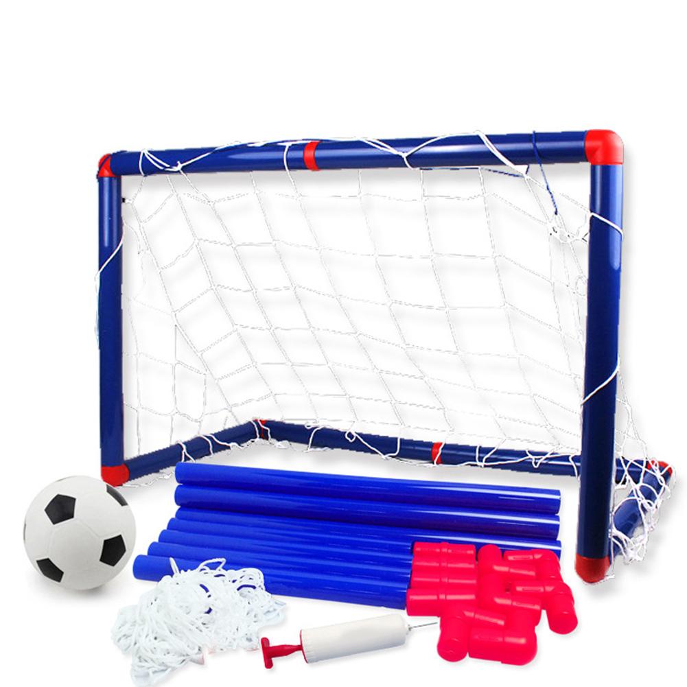 Kids Sports Soccer Toy Set With Ball Pump Goal Net... – Grandado