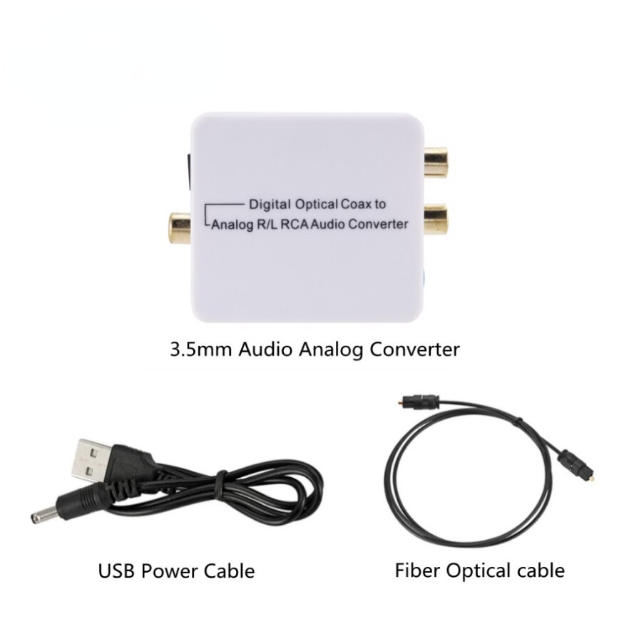 Digital to Analog Audio Converter 3.5MM Jack RCA t... – Grandado