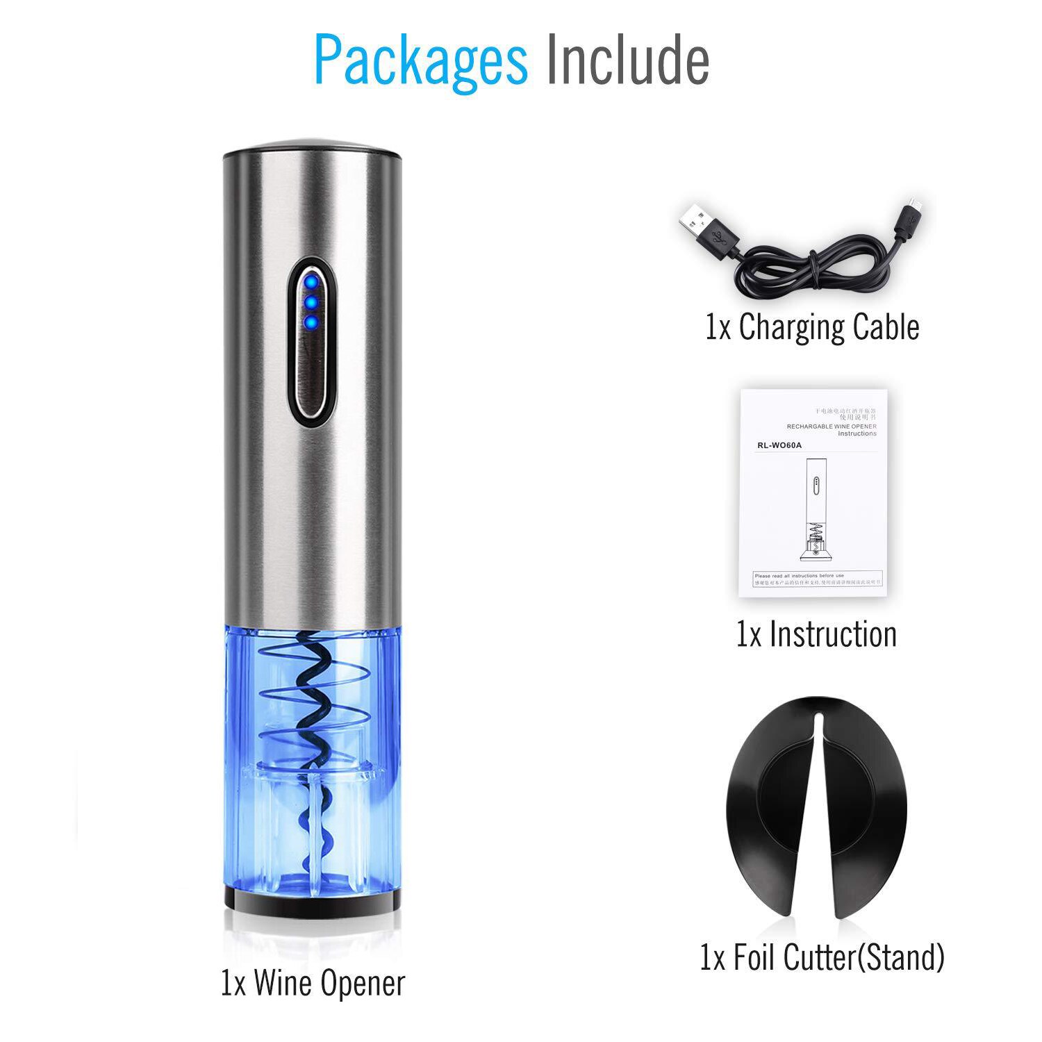 Ouvre-bouteille électrique, ouvre-bouteille de vin... – Grandado