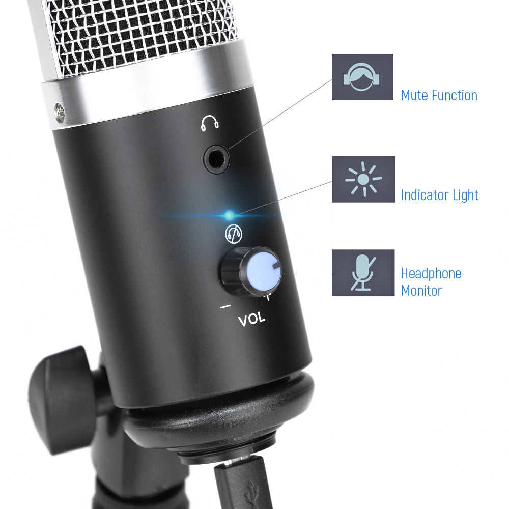 Upgraded BM800 Condenser Microphone With Stand Kit... – Vicedeal