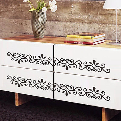 Beautiful Abstract Border Vines Window Wall Sticke... – Vicedeal