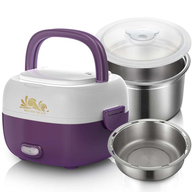1.3L stainless steel electric cooking lunch boxes ... – Grandado