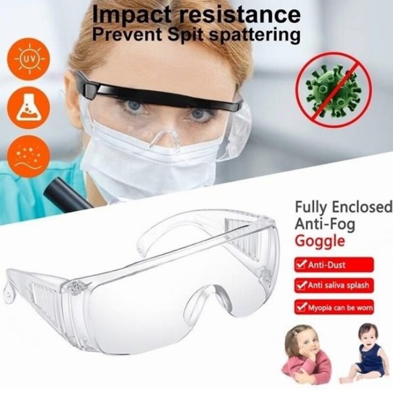 Safety Glasses Transparent Anti-splash Dust-Proof ... – Grandado