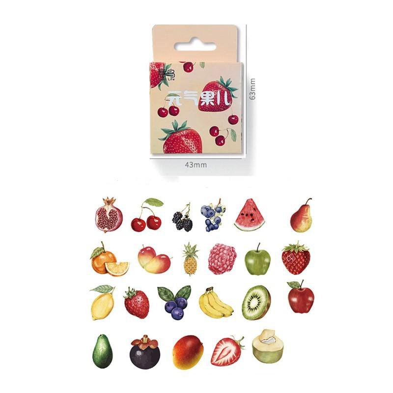46 Pcs Watercolor Fruits Aesthetic Diary Travel Jo... – Vicedeal