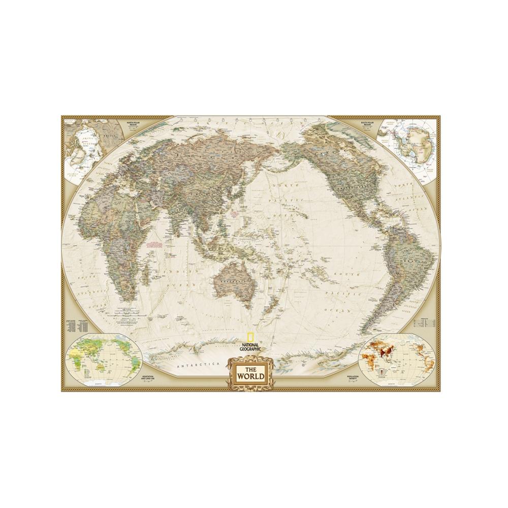 Edition The World Physical Map A2 Size Waterproof ... – Grandado