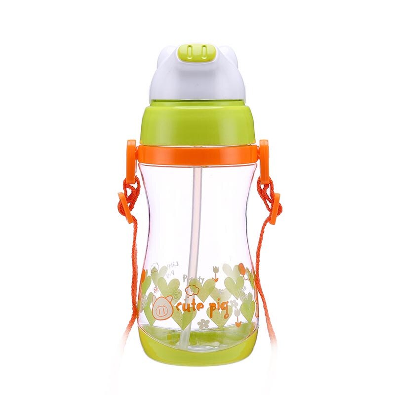 500ml Cute Kids Water Bottles with Straw Bpa Free ... – Grandado